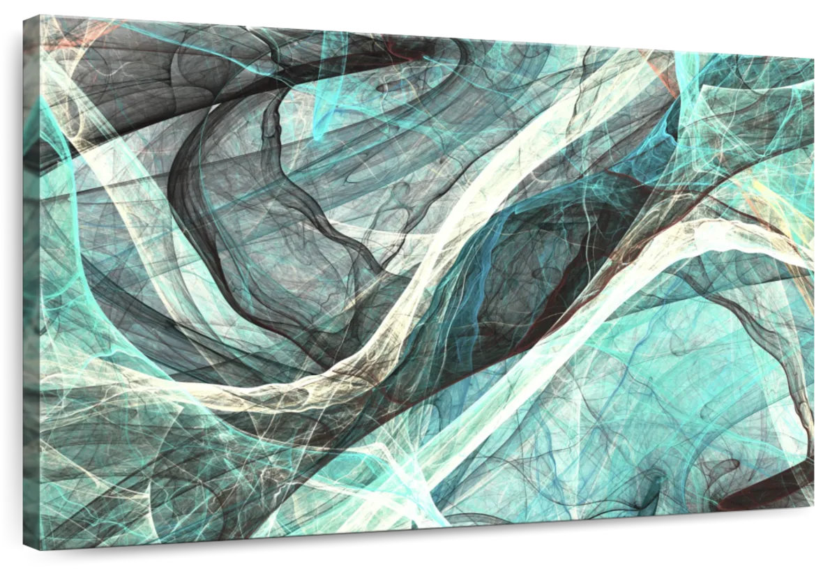 Wade Logan® Avery Abstract Smoky Ocean | Wayfair