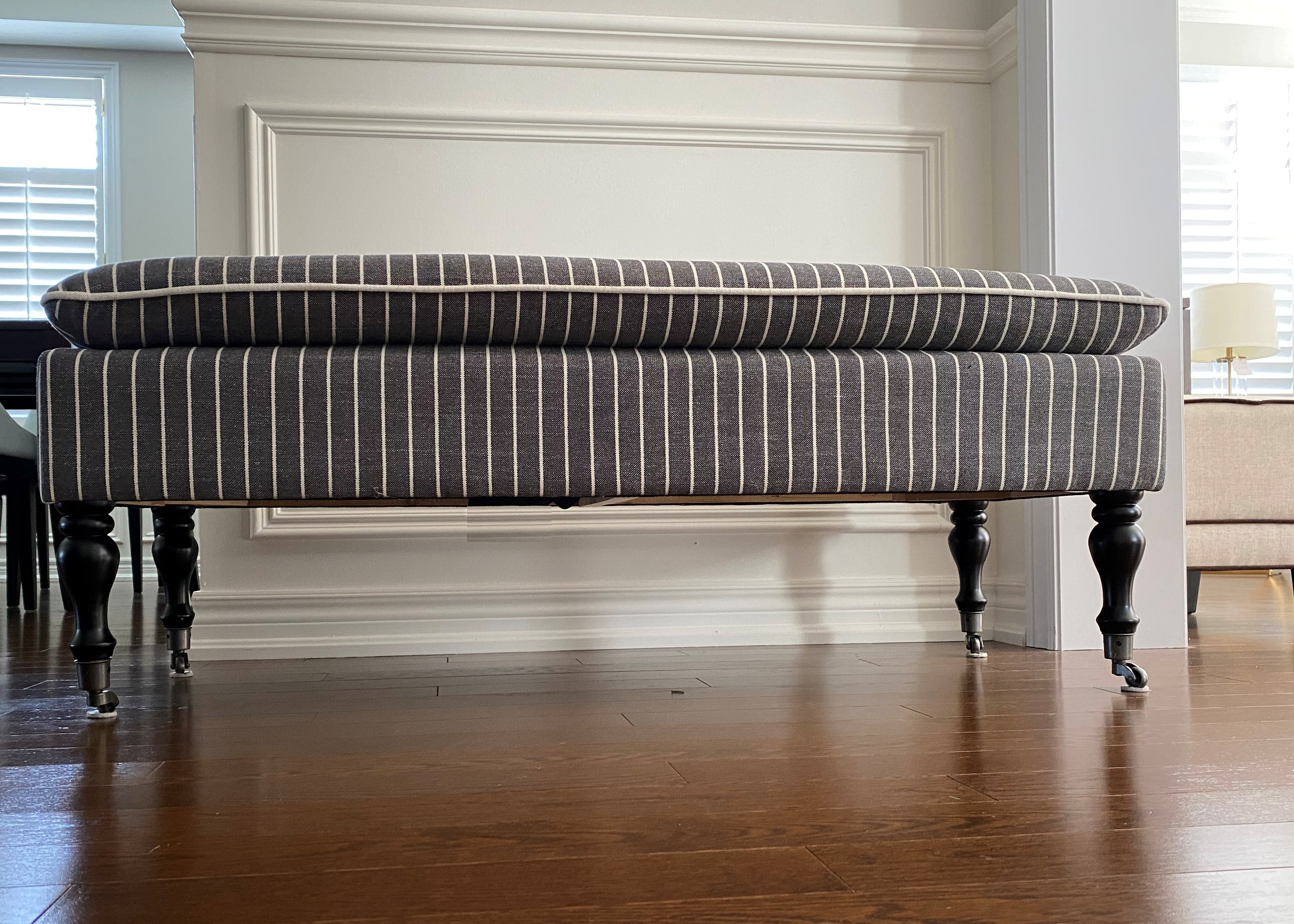 Canora Grey SEAT4U Prebe Bedroom Linen Ticking Stripe Fabric ...