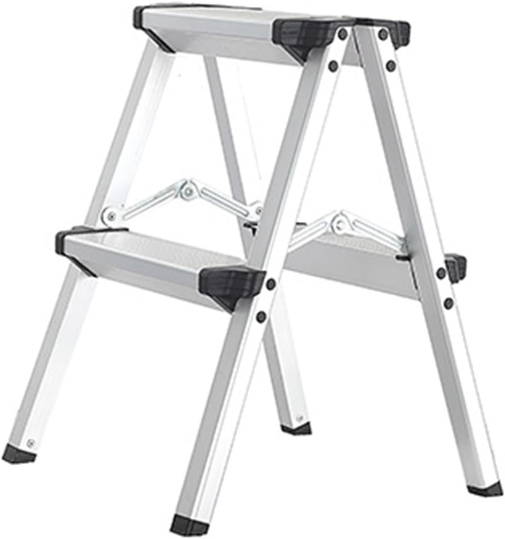 WFX Utility™ Two Step Ladder Aluminum Folding 2 Step Stool Light Weight ...