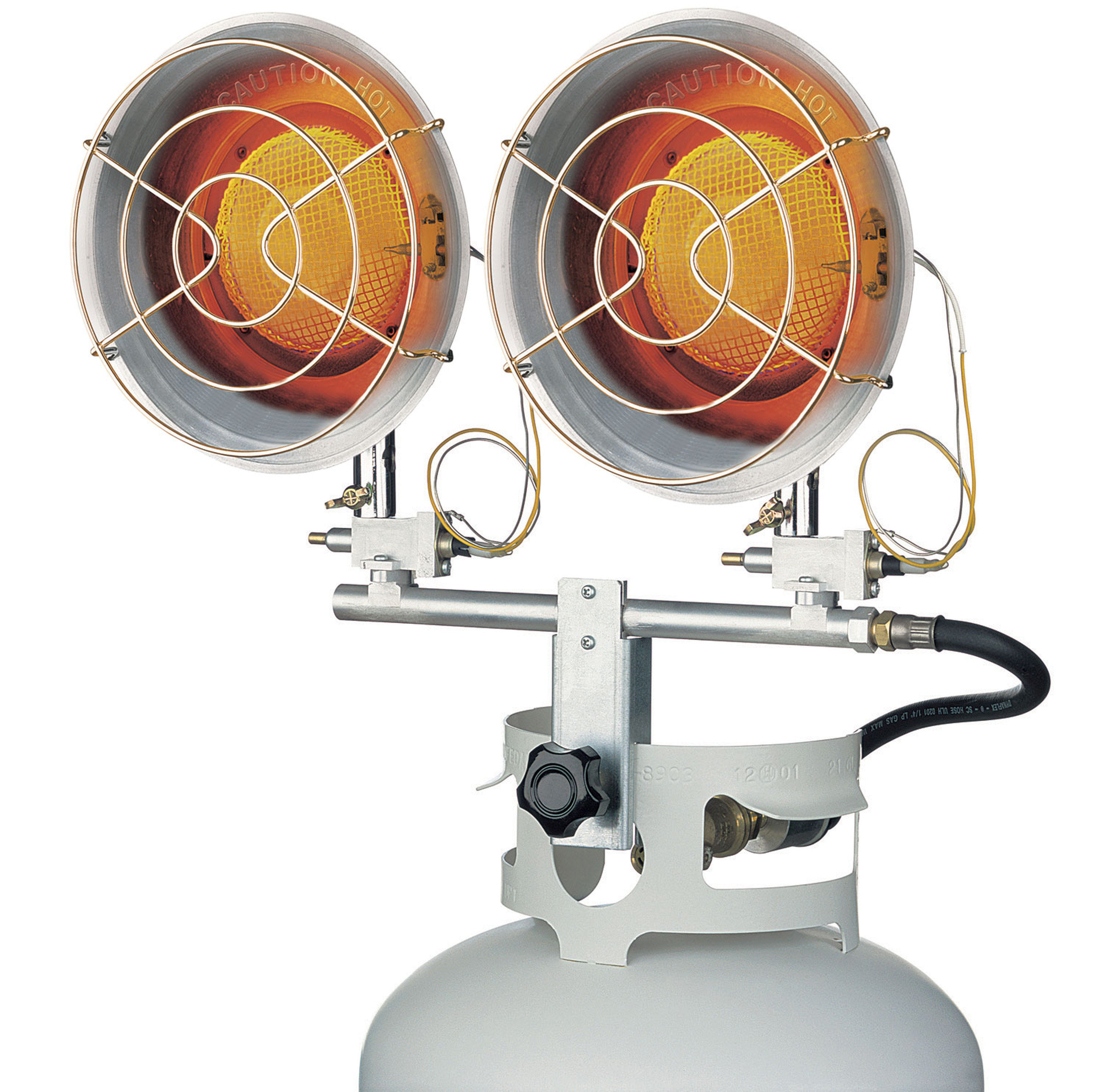 DuraHeat TT-30CSA Propane(LP) Double Tank Top Heater with Tip-over Shut ...