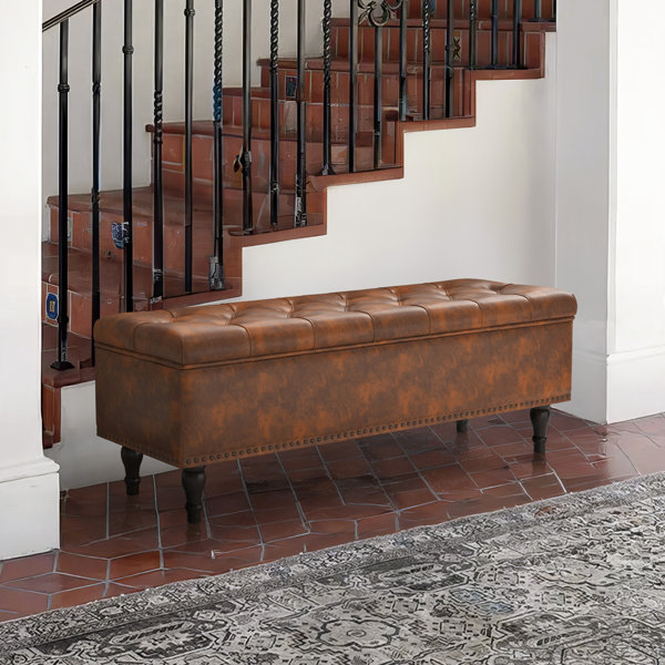Lark Manor™ Arlecia Faux Leather Storage Bench & Reviews | Wayfair