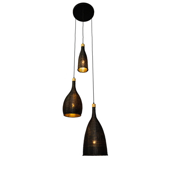 Bayou Breeze Avital 3 - Light 26 inch Wide Cluster Chandelier Modern ...