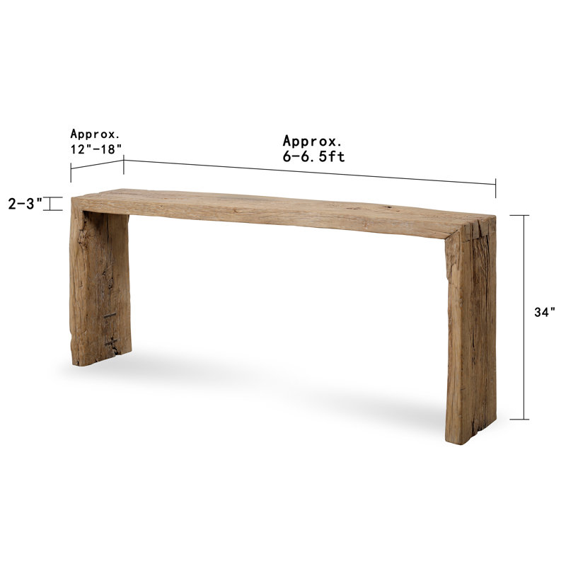 Lily's Living 72" Solid Wood Console Table | Wayfair