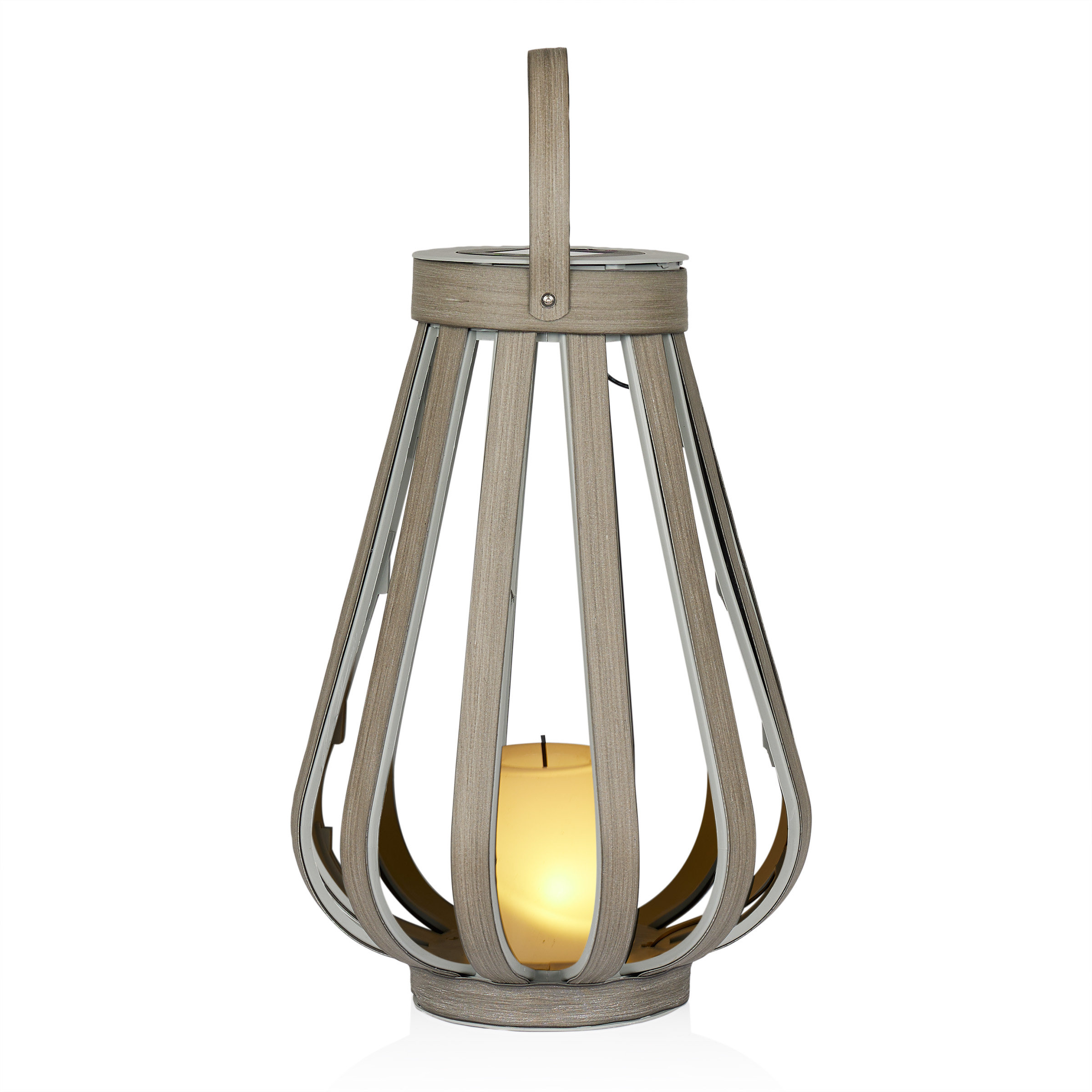 Alpine Solar Decorative Plastic Lantern w/ LED Light | Wayfair