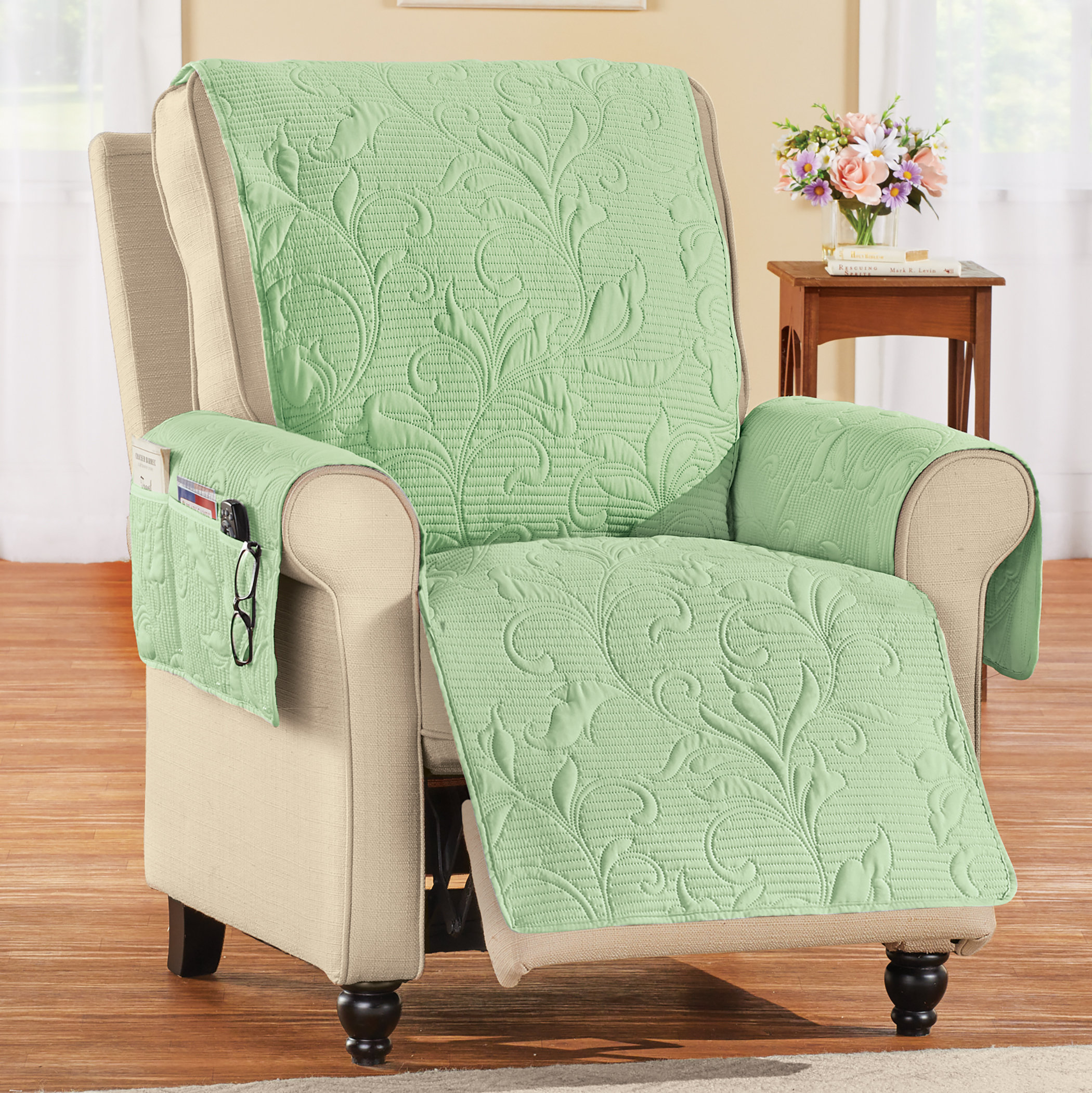 Winston Brands Leaf Scroll Quilted Furniture Protector - Wayfair Canada