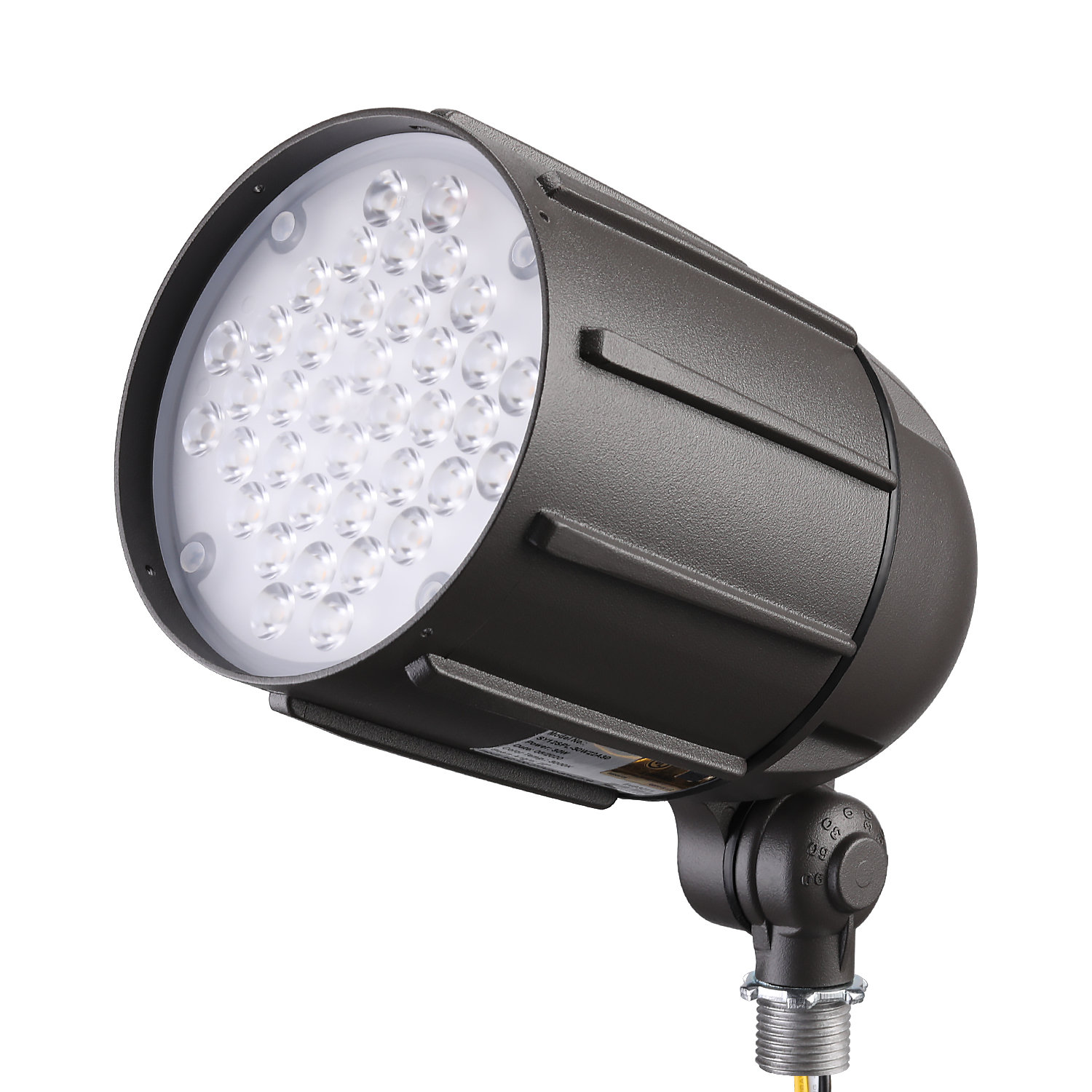 LEDVANS 30W LED Bullet Knuckle Mount Security Spotlight Commercial ...