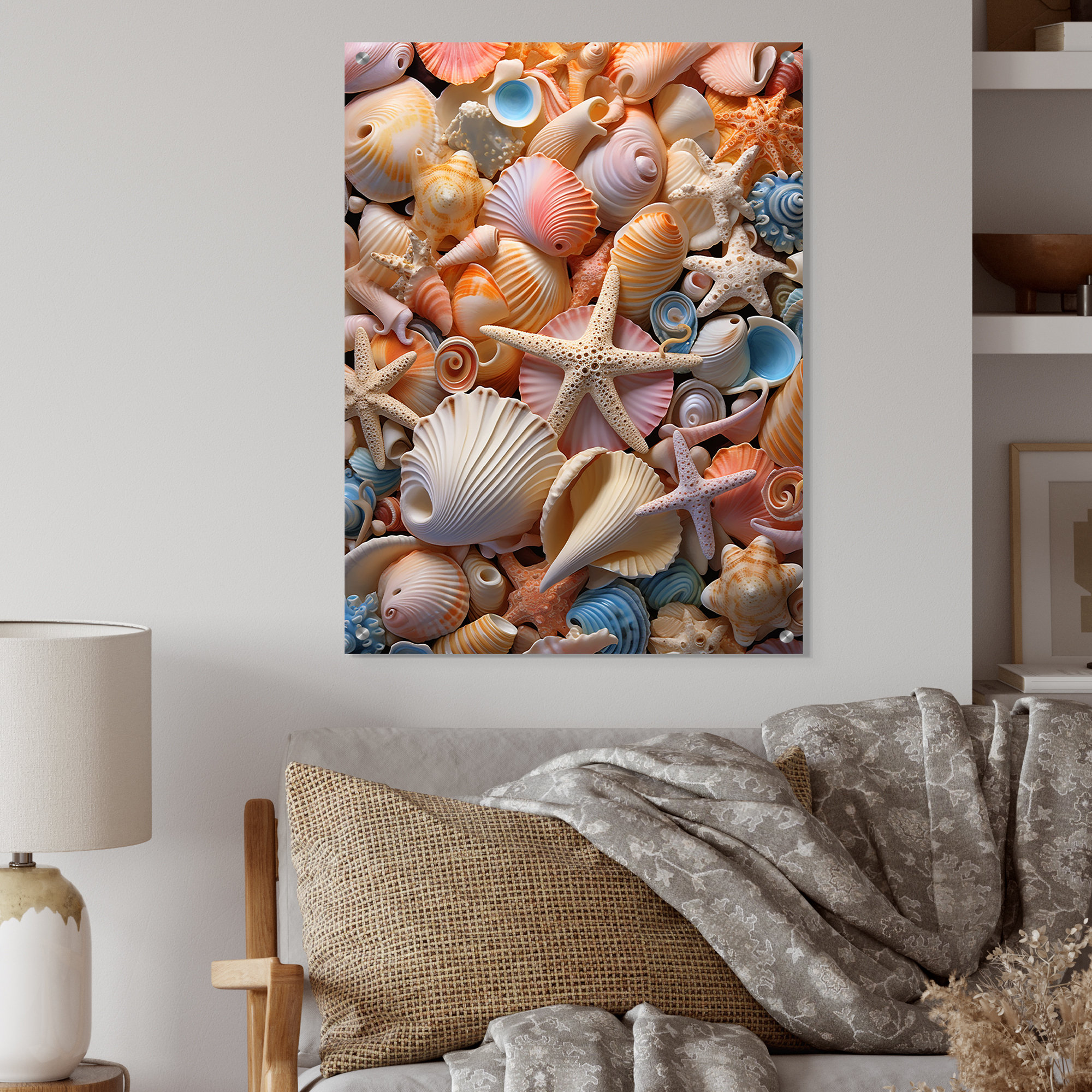 Highland Dunes Seashell Realistic Treasures Realism - Seashell Acrylic ...