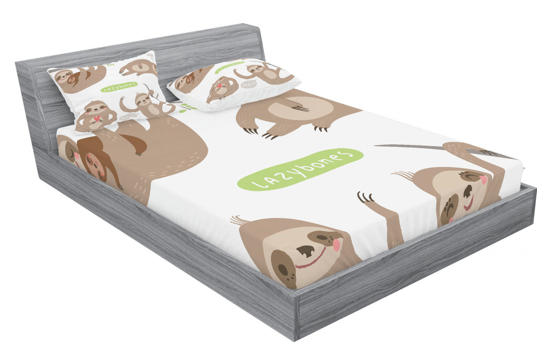 Ambesonne Sloth Sheet Set | Wayfair