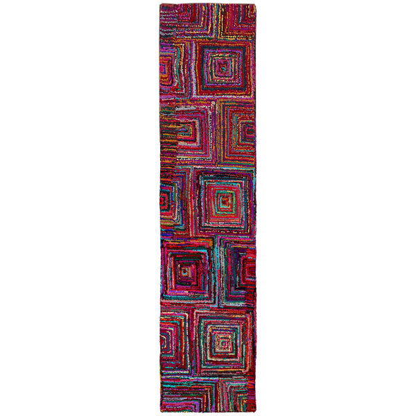 Bungalow Rose Dreyah Handmade Cotton Multi-Colored Rug & Reviews | Wayfair