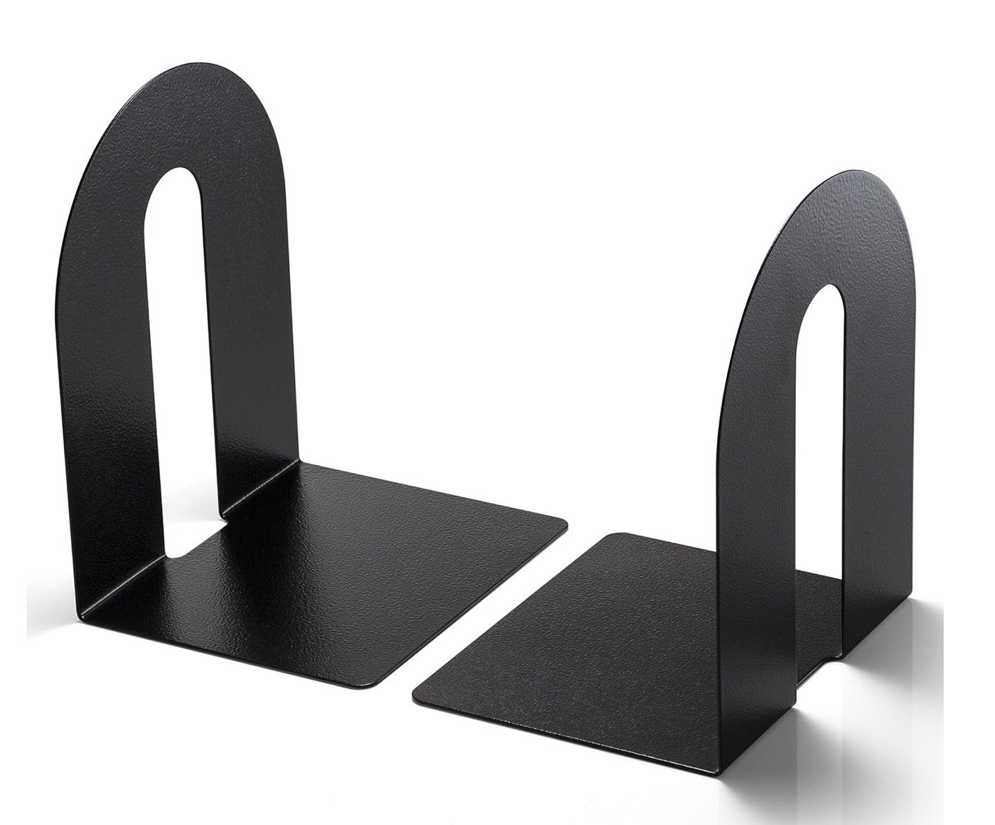 Brayden Studio® Heavy Weighted Black Steel Bookends - 10-inch | Wayfair