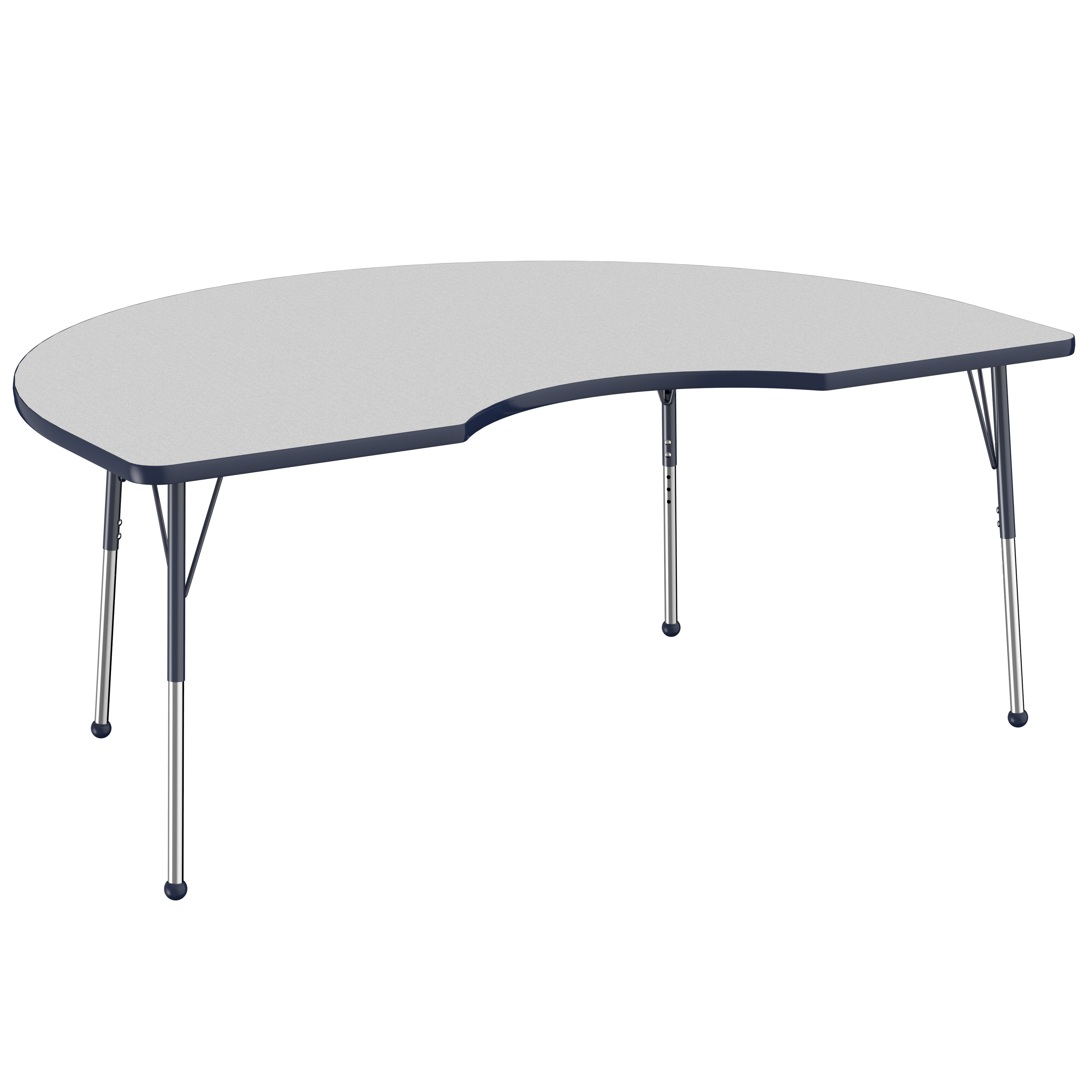 Factory Direct Partners Activity 72" x 48" Kidney Classroom Table | Wayfair