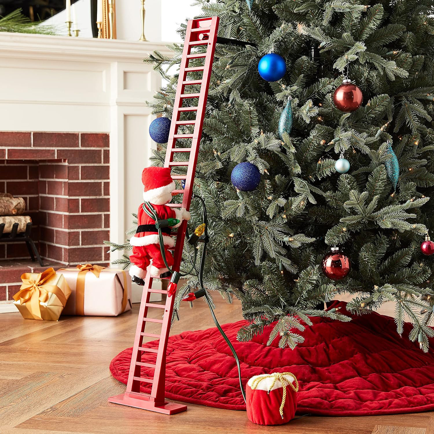 Mr. Christmas Super Climbing Santa Plush Snowman Rope Light & Reviews ...