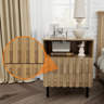 Latitude Run® Sevyn Wooden Stripe Drawer Nightstand & Reviews | Wayfair