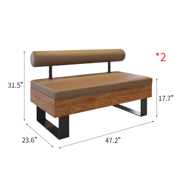 Canadian Linen High-end Simple Cafe Restaurant Card Benches Storage ...