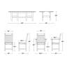 Wildridge Classic 7-Piece 44" x 84" Dining Set | Wayfair