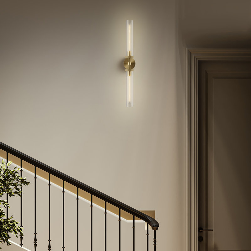 Longshore Tides Twining Dimmable Armed Flush Mounted Wall Sconces Wall ...