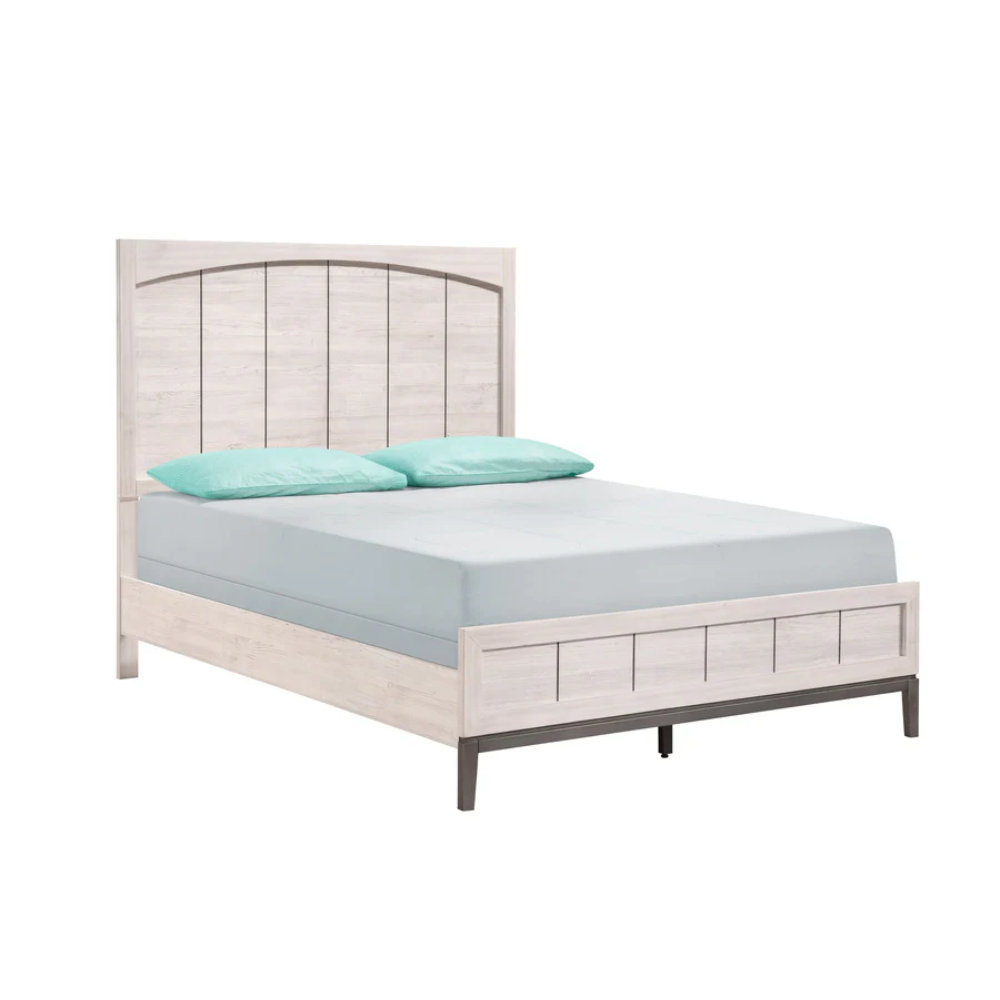 Lark Manor™ Veda Chalk Queen Panel Bed | Wayfair