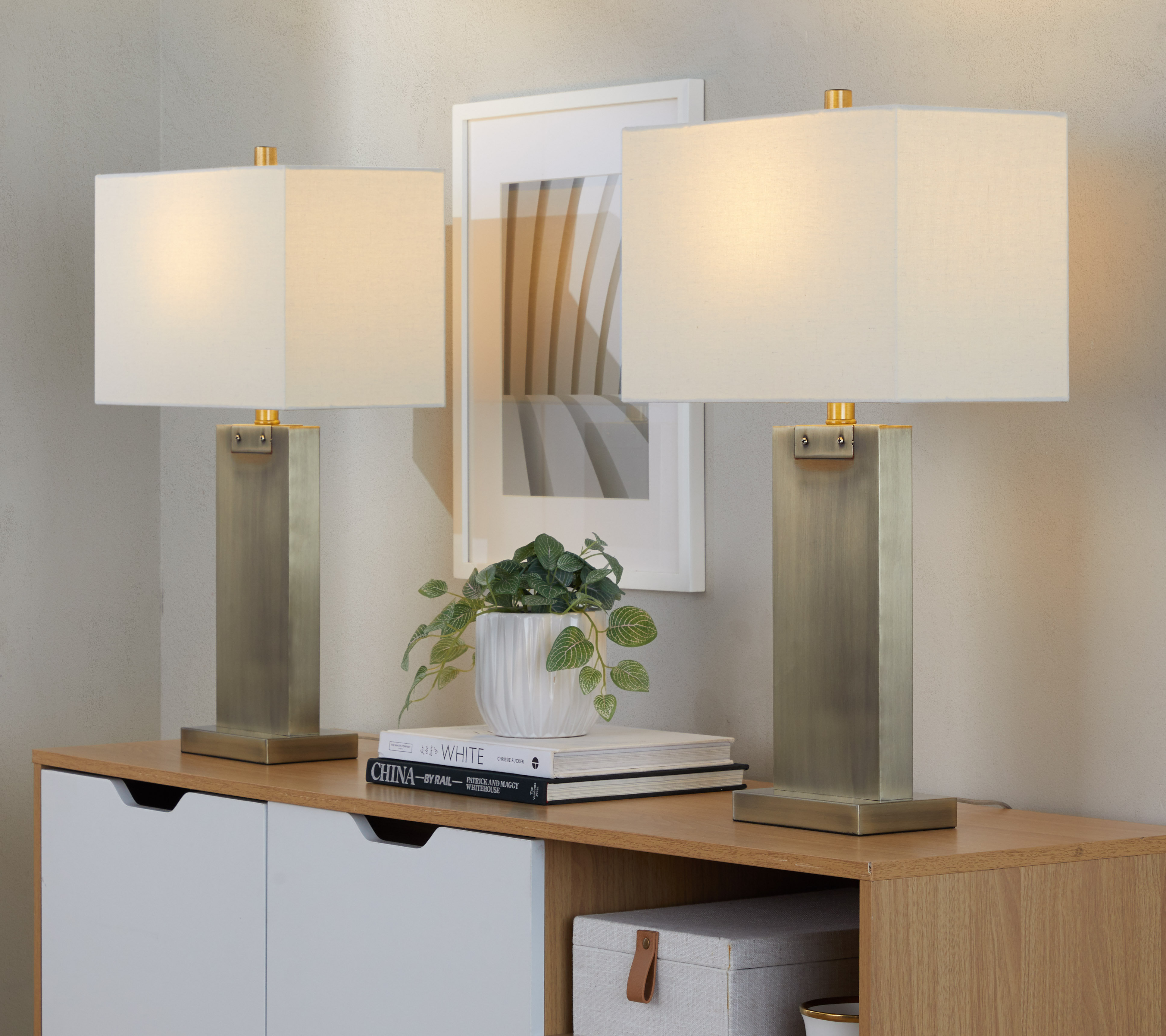Latitude Run® Cardentey 26" Metal Table Lamp - Set of 2 | Wayfair