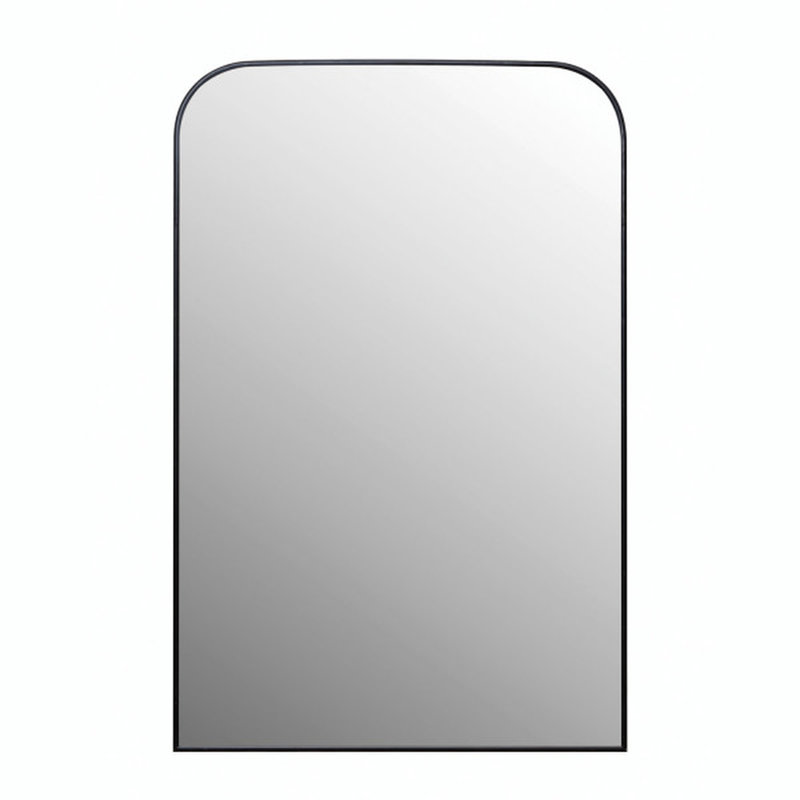 Latitude Run® Rounded Edge Rectangle Metal Framed Wall Mirror | Wayfair