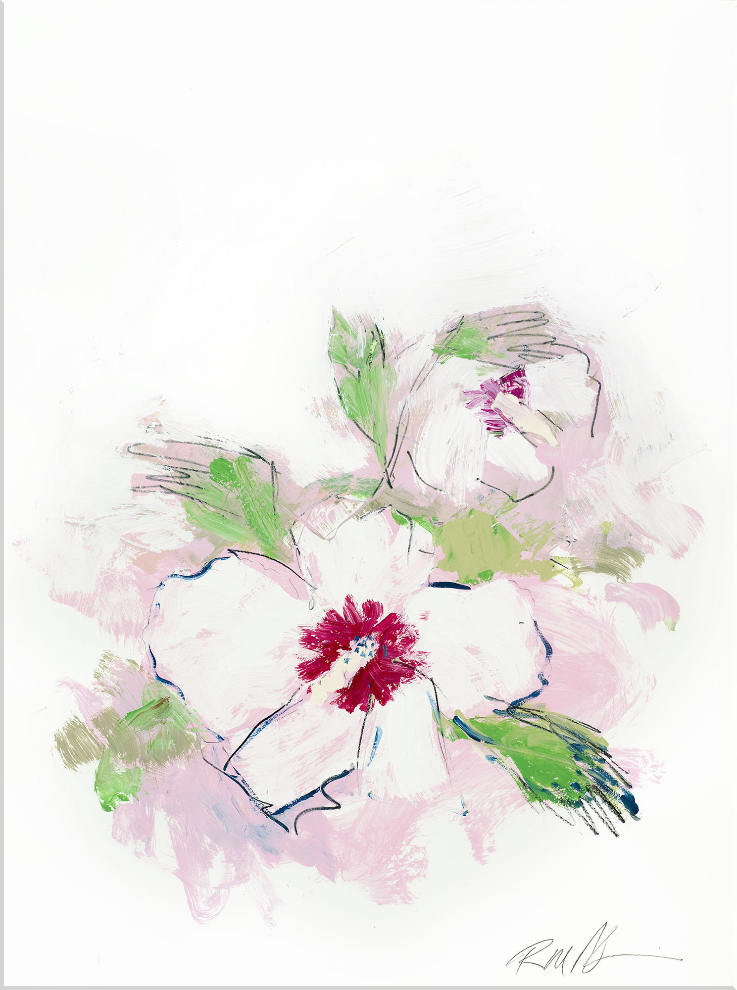RFA Decor White Glove Series - Rose of Sharon by Robert Robinson ...
