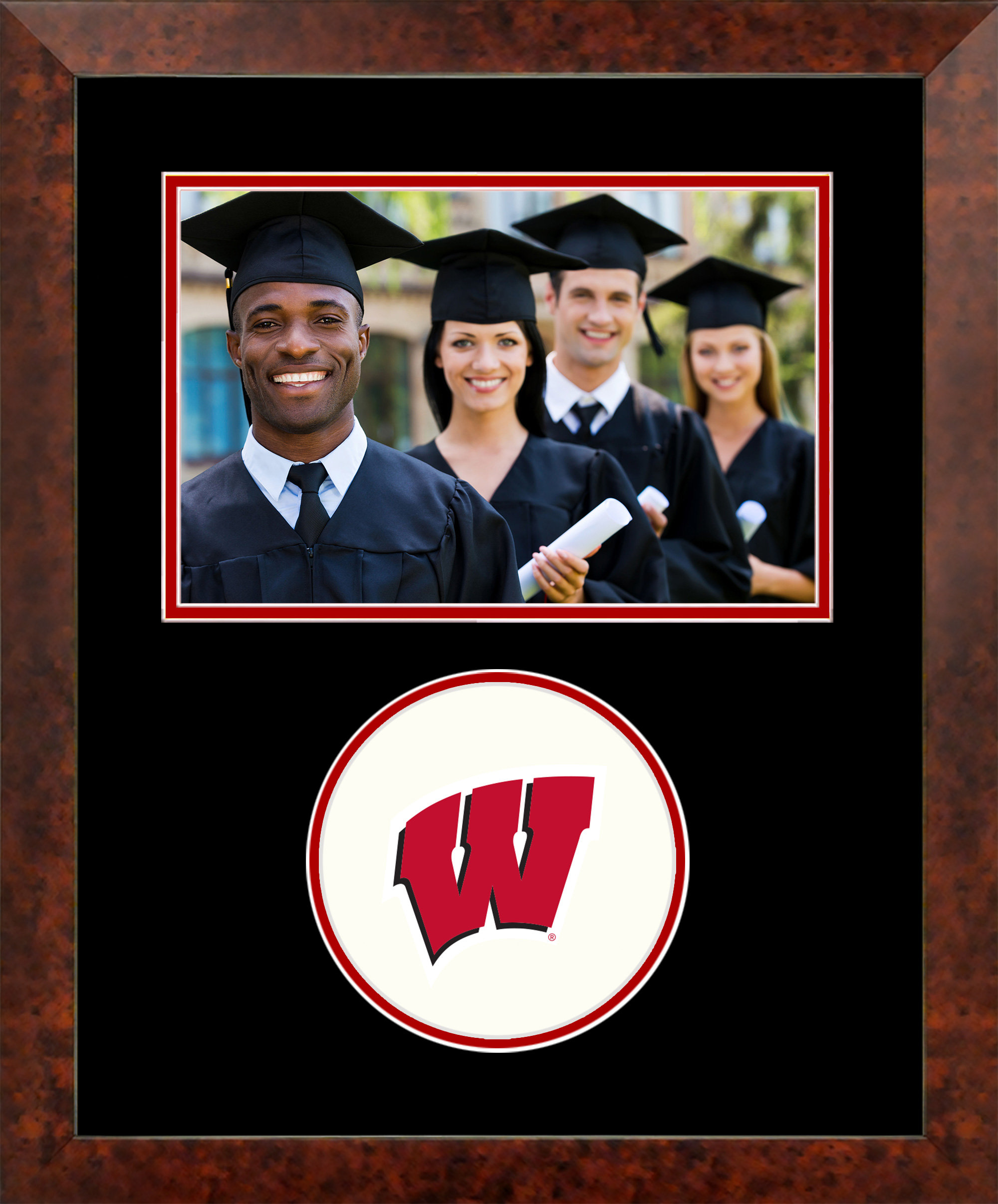 Campus Images NCAA Wisconsin Badgers Spirit Picture Frame | Wayfair