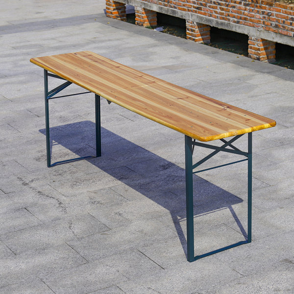 Dakota Fields Brevin Folding Wooden Camping Table | Wayfair.co.uk