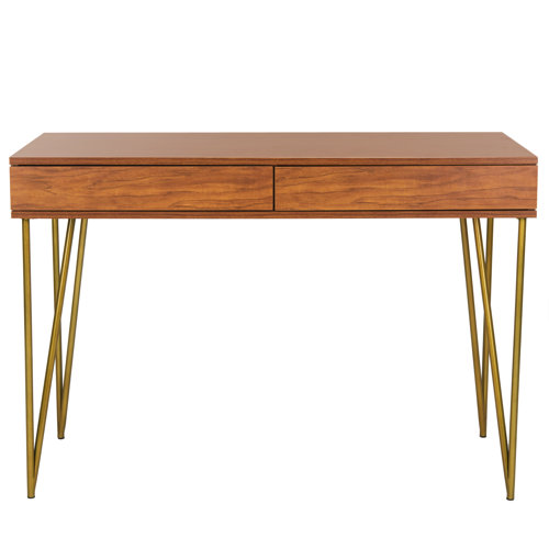 Mercer41 Amelda Metal Base Writing Desk & Reviews | Wayfair