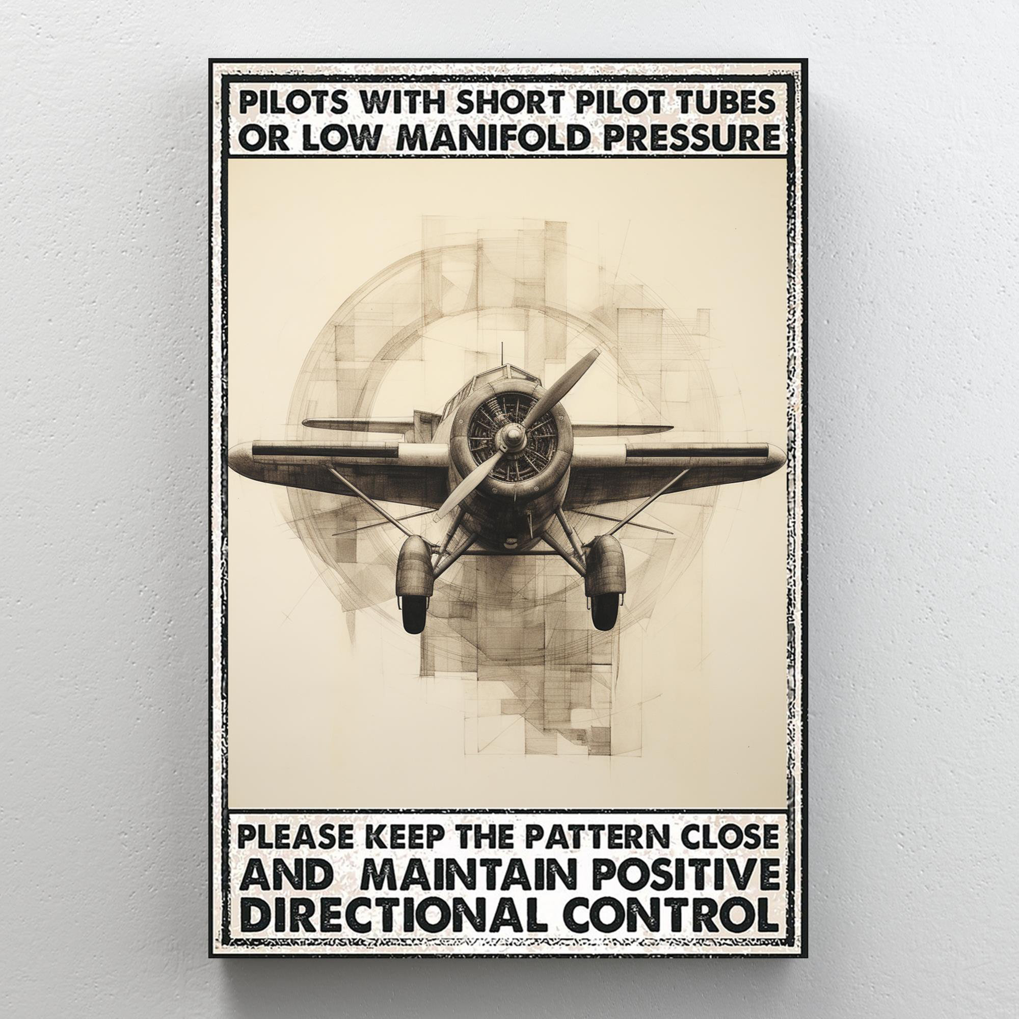Trinx Plane Pilots With Short Pilot Tubes On Canvas Graphic Art | Wayfair