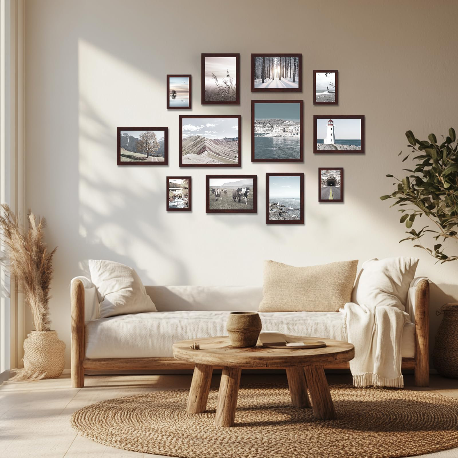 Latitude Run® 20 Pack Picture Frames Collage Wall Decor Wall Frame Set ...
