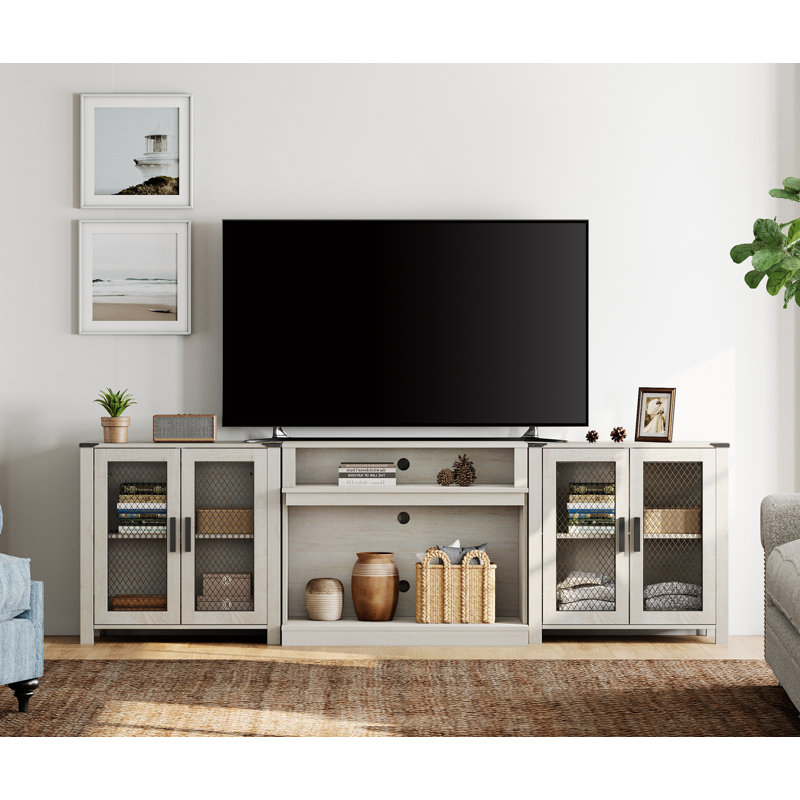Gracie Oaks 3 In 1 TV Stand Set For 100 Inch TV With Open Storage | Wayfair