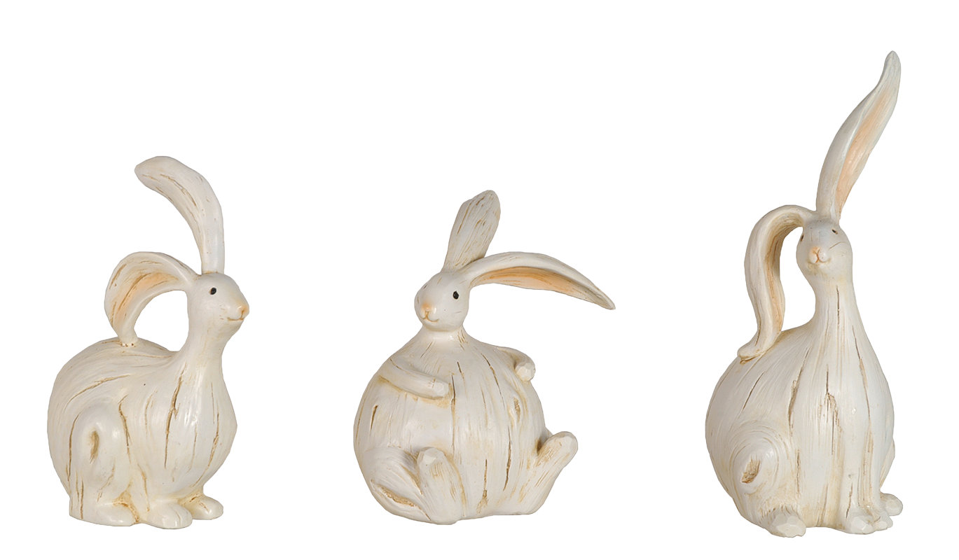 Laurel Foundry Modern Farmhouse® Assorted 3 Piece Wooden Bunny Set ...