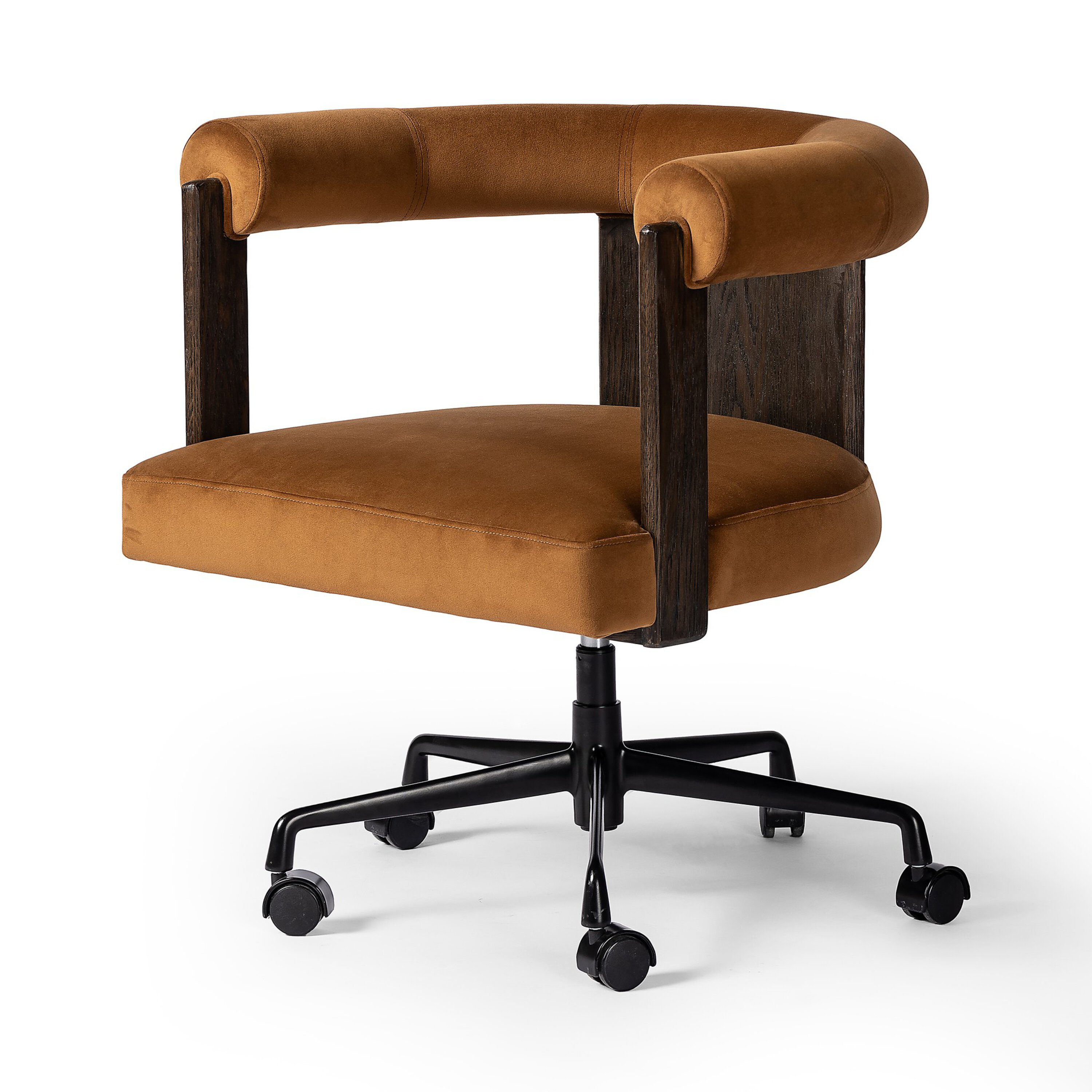 Millwood Pines Ezayah Desk Chair-Stax Rust | Wayfair