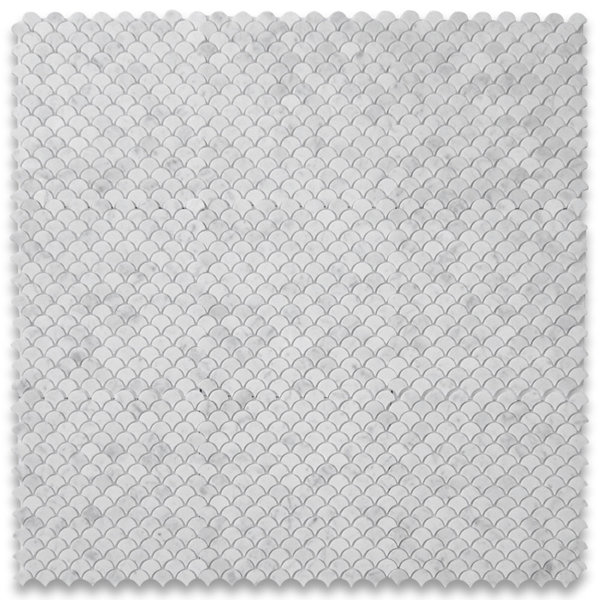 Fish Scale Floor Tiles & Wall Tiles You'll Love | Wayfair