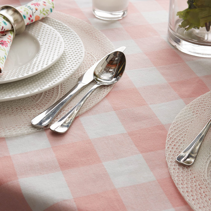 Gracie Oaks Wolsingham Gingham Cotton Tablecloth & Reviews | Wayfair