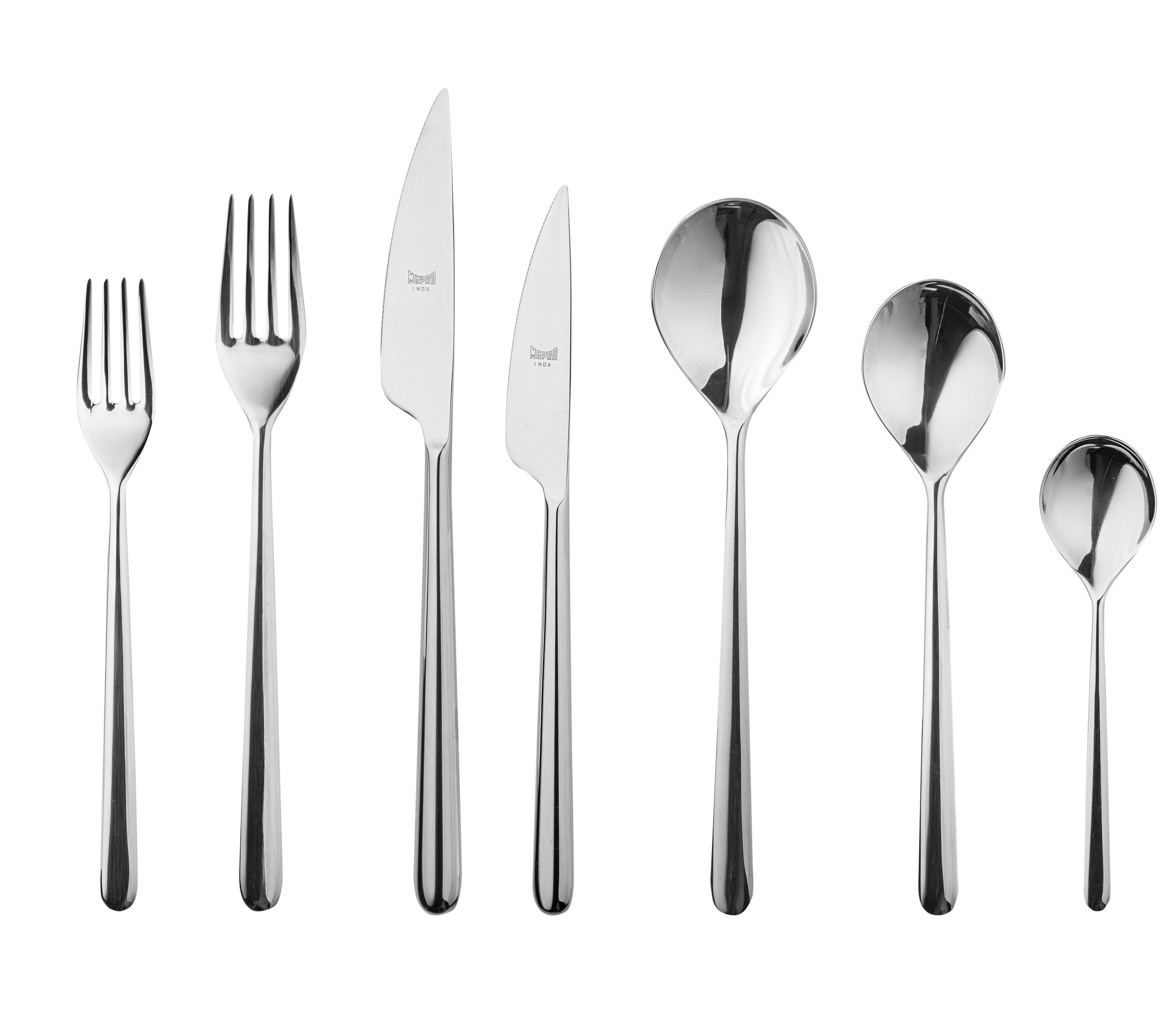 MEPRA Linea Flatware Set - 42 Pieces - Ice Gold | Wayfair