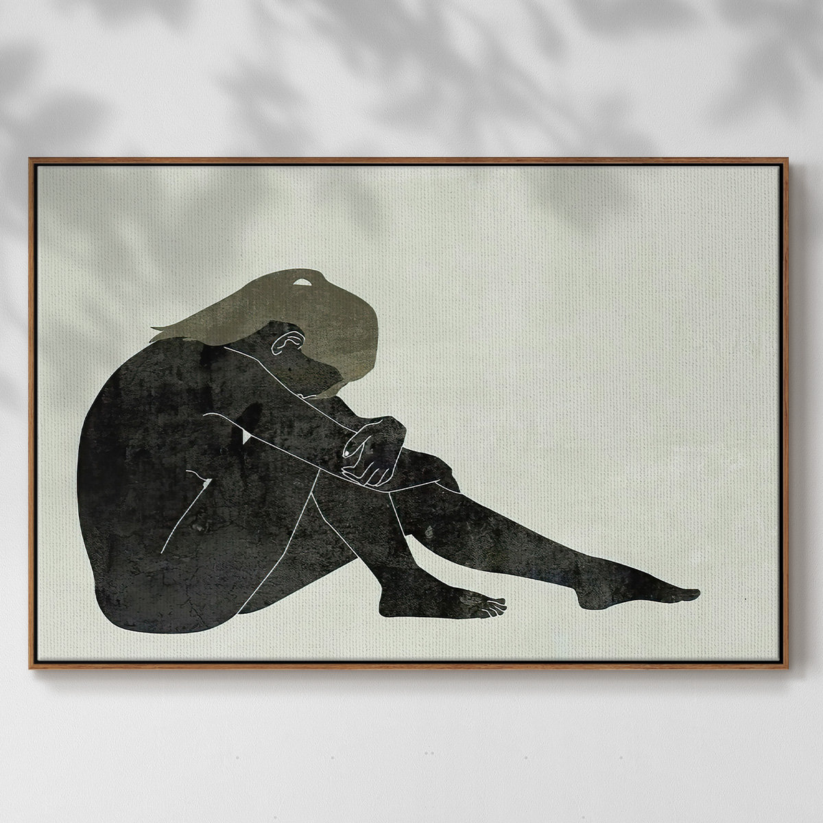 Wexford Home Folded Figure II Framed On Canvas Print | Wayfair