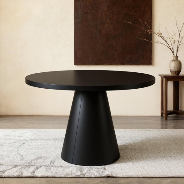 Ivy Bronx 48 Inch Round Dining Table For 4 People, Extendable ...