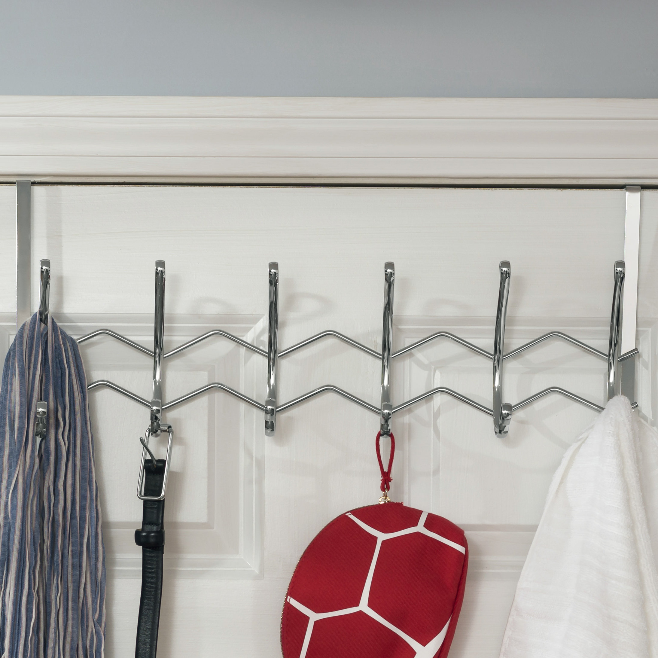 Rebrilliant Morrone 12 - Hook over the Door Wall Mounted Coat Rack in ...