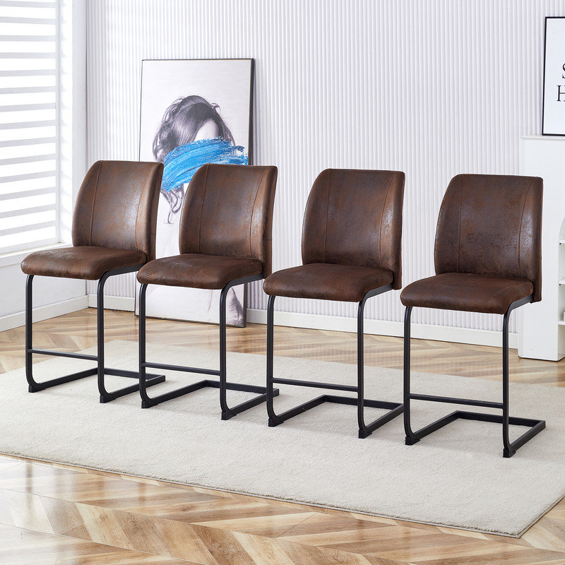 Orren Ellis Upholstered Side Bar Stools (Sets of 4) | Wayfair