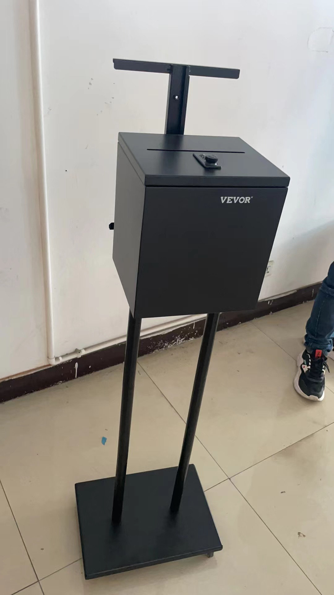 Yesurprise Floor Standing Drop Box With Stand | Combination Lock & Sign ...