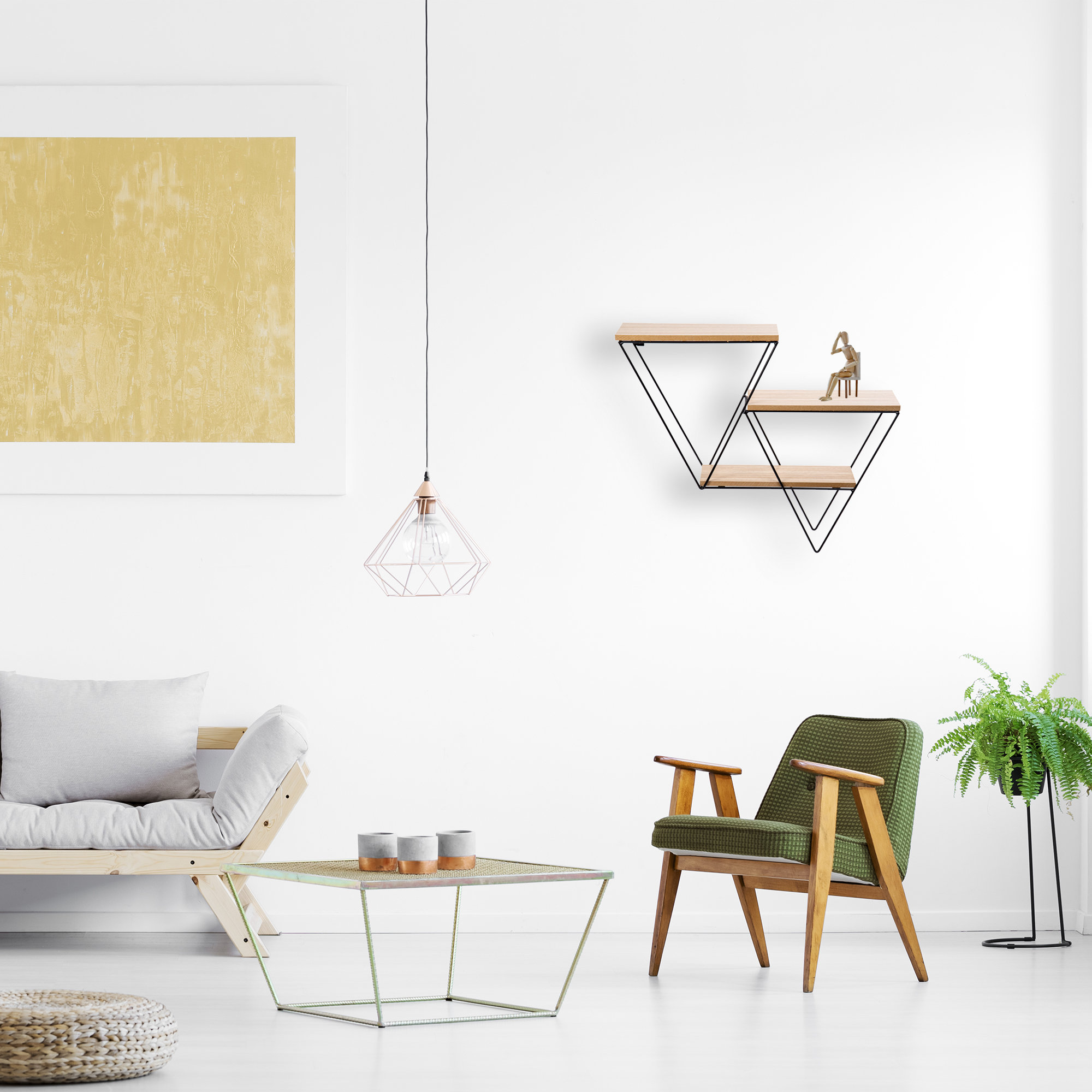 Ivy Bronx Tablette murale ronde décorative Gurdon et Commentaires ...