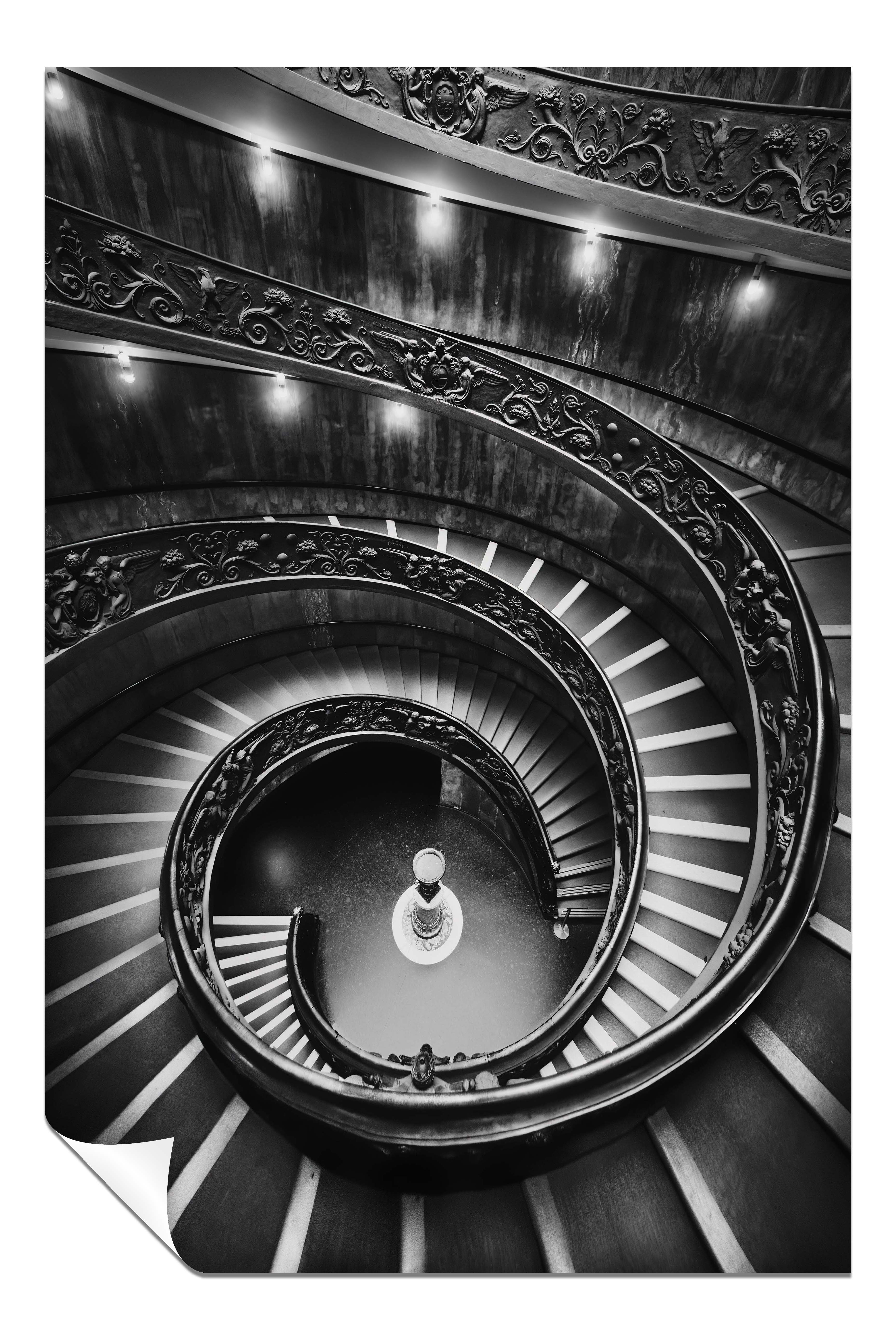 Panther Print Fine Art Prints Architectital Lighted Staircase Artistic ...