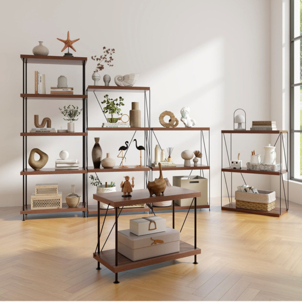 17 Stories 2-Tier Multipurpose Display Rack with Metal Frame | Wayfair