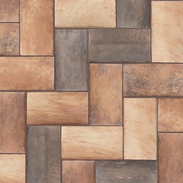 Merola Tile Tech Land 8.75'' W x 13'' L Porcelain Singular Tile | Wayfair