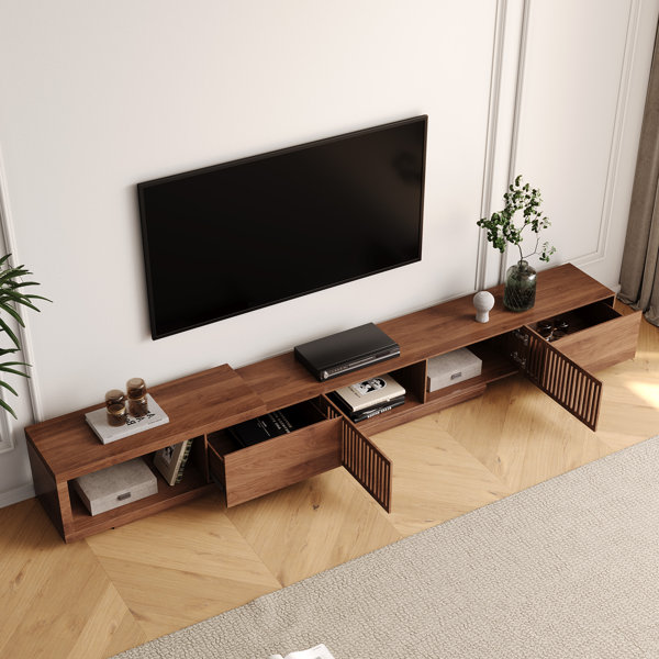 Latitude Run® Aashu 78"-103" Retracted Extendable TV Stand -Mid Century ...