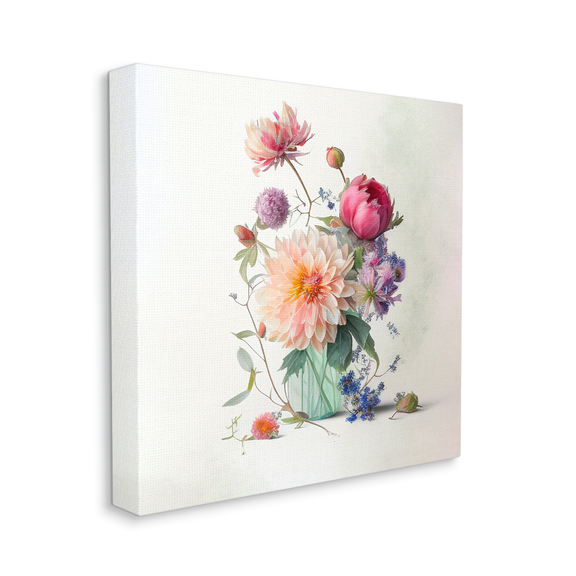 Winston Porter Mixed Blooms Bouquet Canvas Wall Art Design By Leah ...