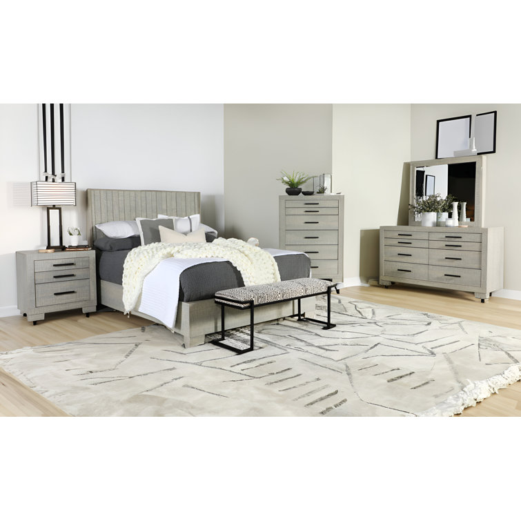 Latitude Run® Mahlah Rectangular Bedroom Set Rough Sawn Grey Oak S33 ...