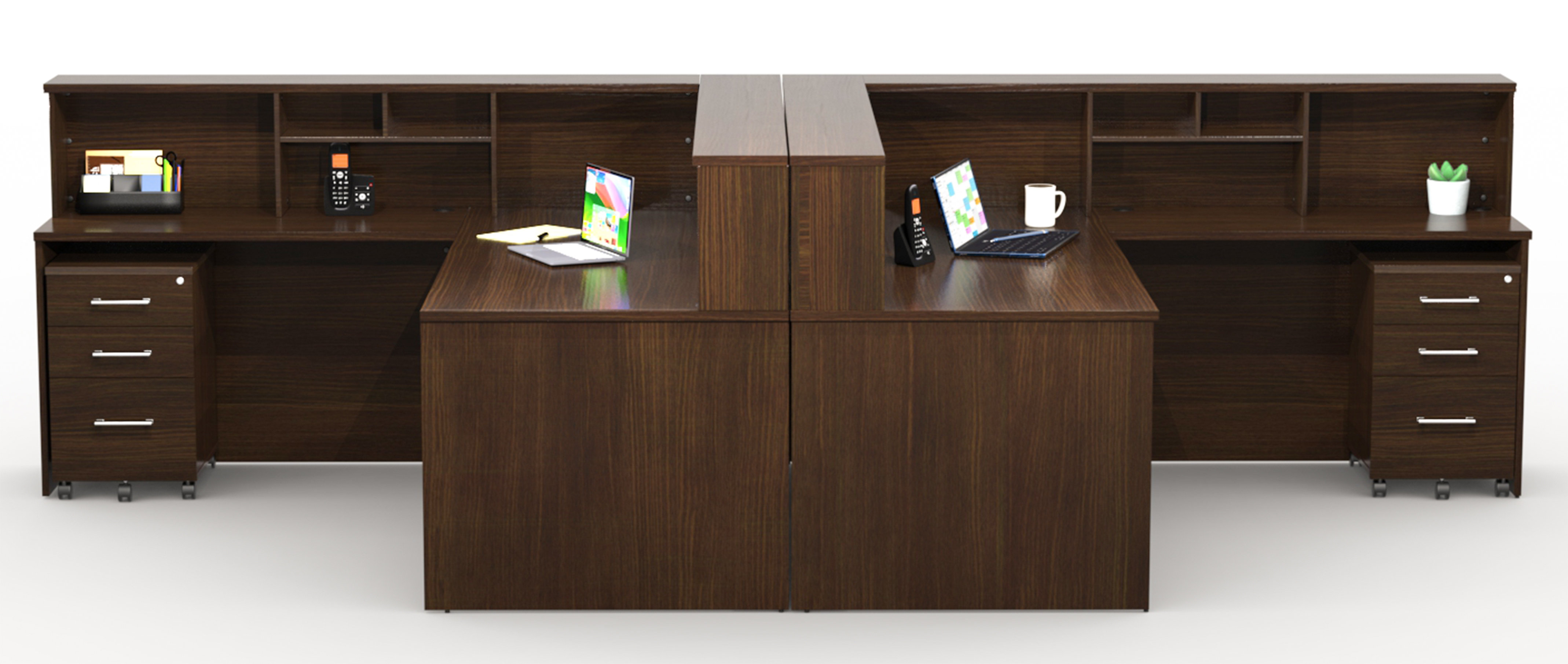 Hokku Designs Reception Corner Office Desk Work Stations Furniture ...