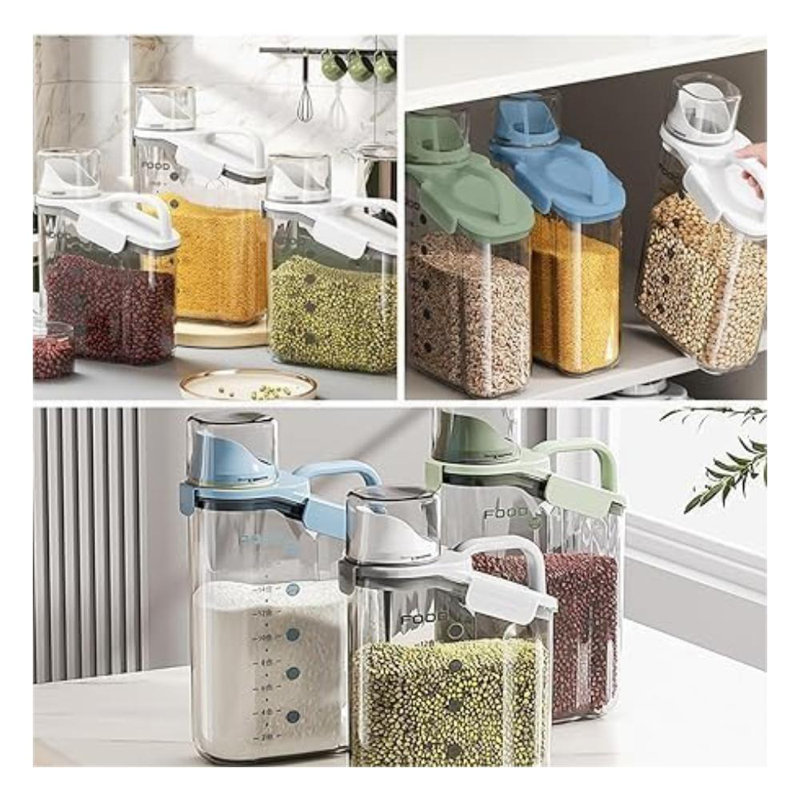 Prep & Savour 1 Piece Cereal Containers Storage, 2.8L/95Oz Airtight ...