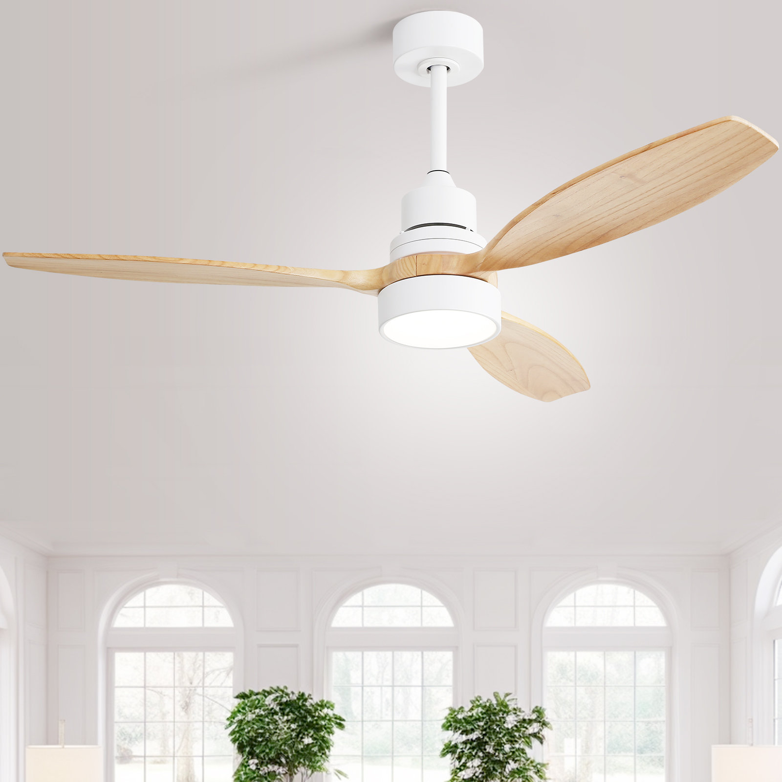 George Oliver 52" Nicola 3 - Blade LED Propeller Ceiling Fan with ...